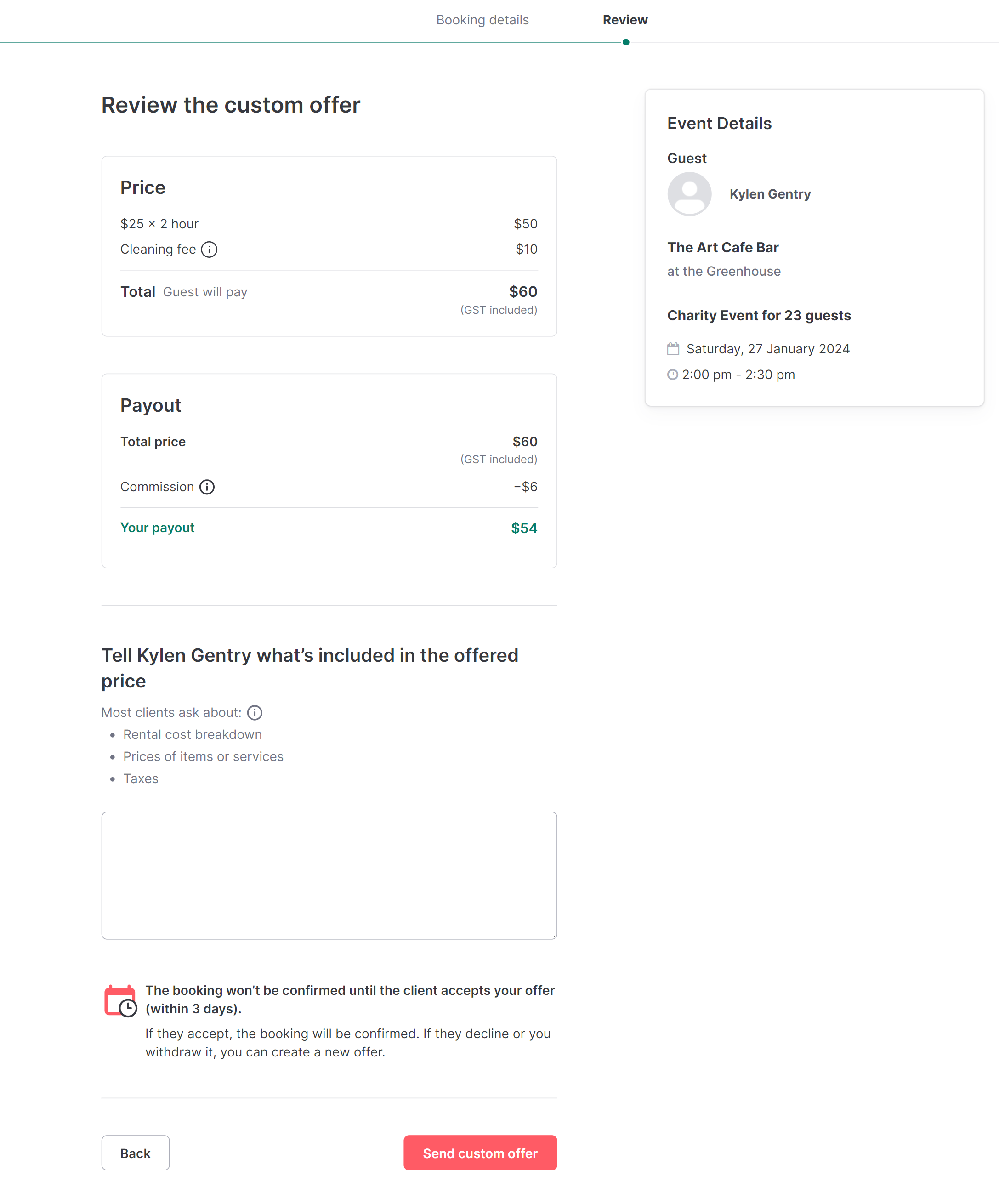 How do Booking Enquiries work? – Tagvenue